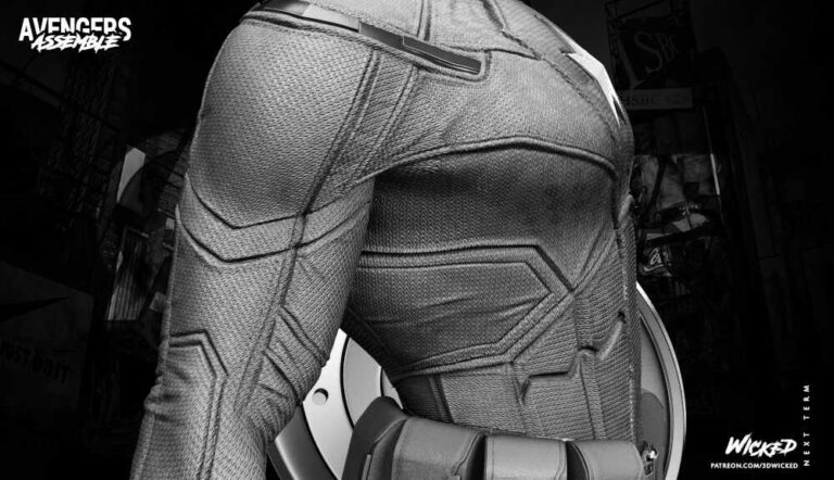 Captain America (First Avenger) 3D Model Figure Wicked - Specter3D