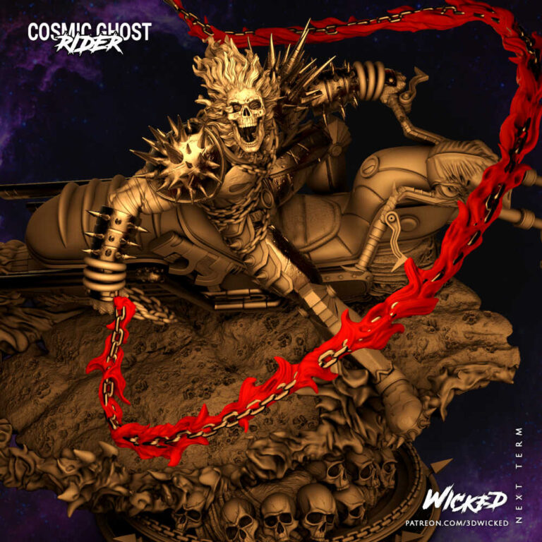 Ghost Rider 3D Model Figure Wicked - Specter3D