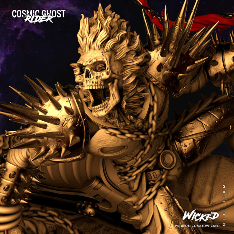 Ghost Rider 3D Model Figure Wicked - Specter3D