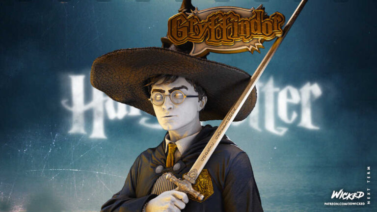 Harry Potter 3D Model Bust Wicked - Specter3D