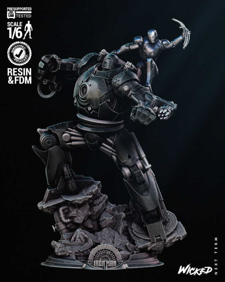 Iron Man and Iron Monger Diorama 3D Model Figure Wicked - Specter3D