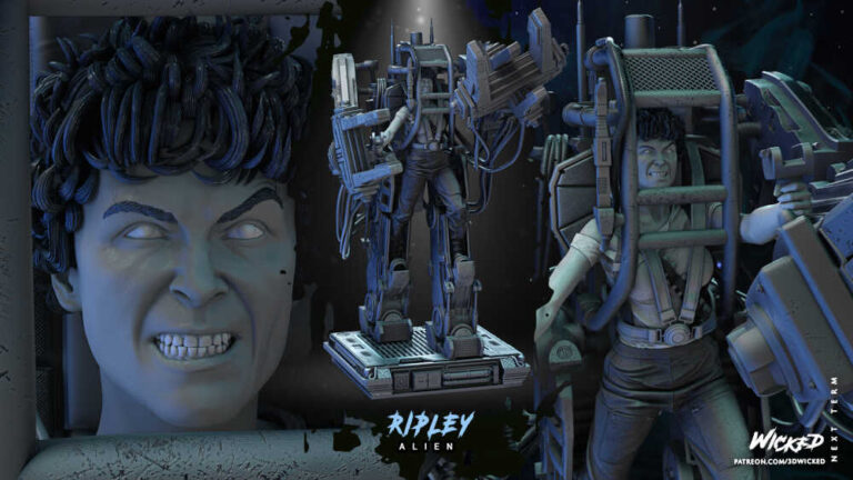 Power Loader and Ripley 3D Model Figure Wicked - Specter3D