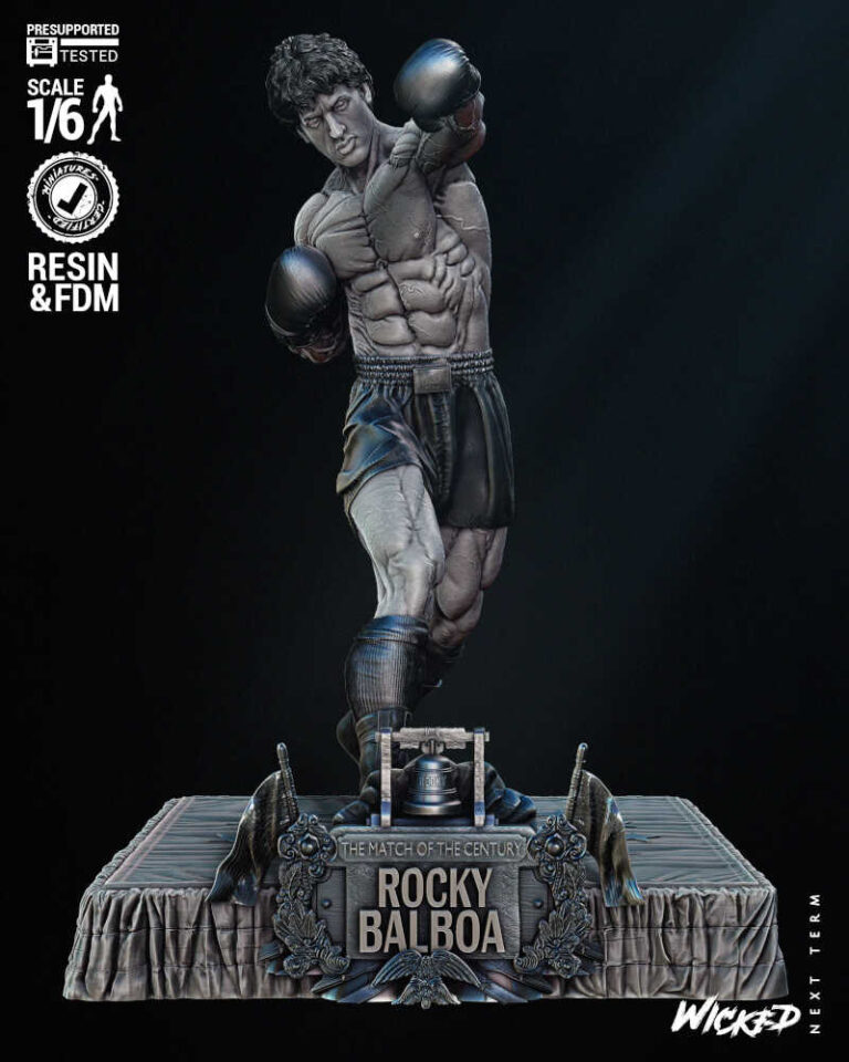 Rocky Balboa 3D Model Figure Wicked - Specter3D