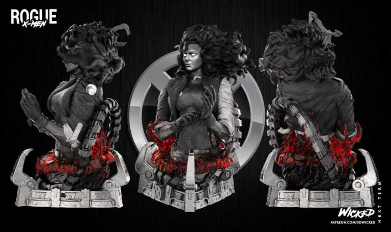 Rogue 3D Model Bust Wicked - Specter3D