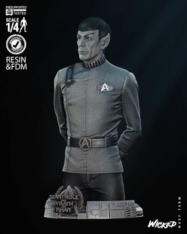 Spock (Star Trek) 3D Model Bust Wicked - Specter3D