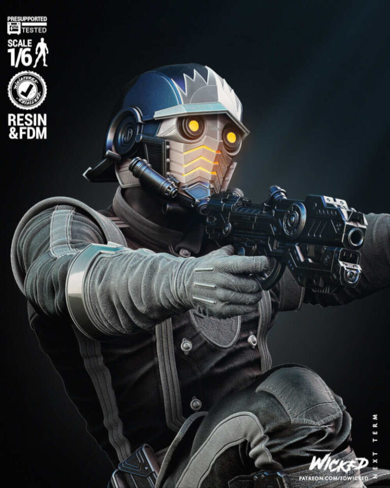 Star Lord Comic Version 3D Model Figure Wicked - Specter3D
