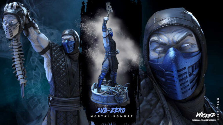 Sub-Zero 3D Model Figure Wicked - Specter3D