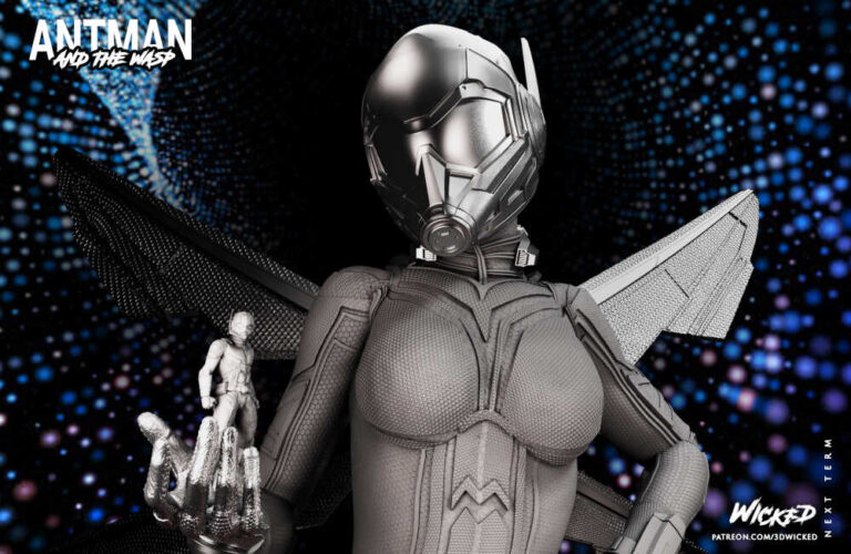 The Wasp 3D Model Bust Wicked - Specter3D