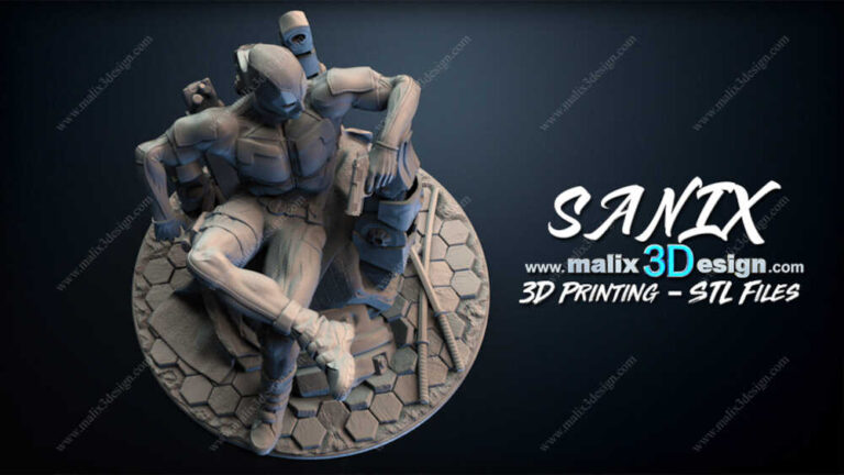Deadpool 3D Model Figure Sanix 3D - Specter3D