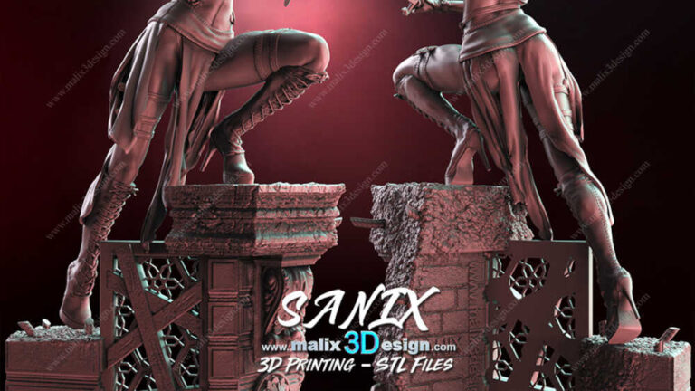 Elektra 3D Model Figure Sanix 3D - Specter3D