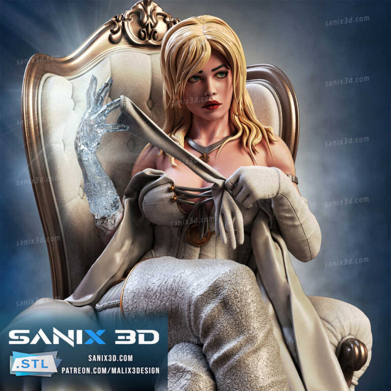 Emma Frost 3D Model Figure Sanix 3D - Specter3D