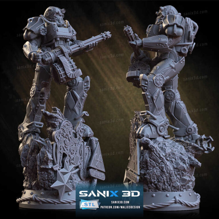 T-60 3D Model Figure Sanix 3D - Specter3D