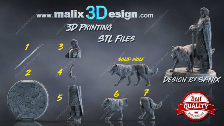 House Stark 3D Model Figure Sanix 3D - Specter3D