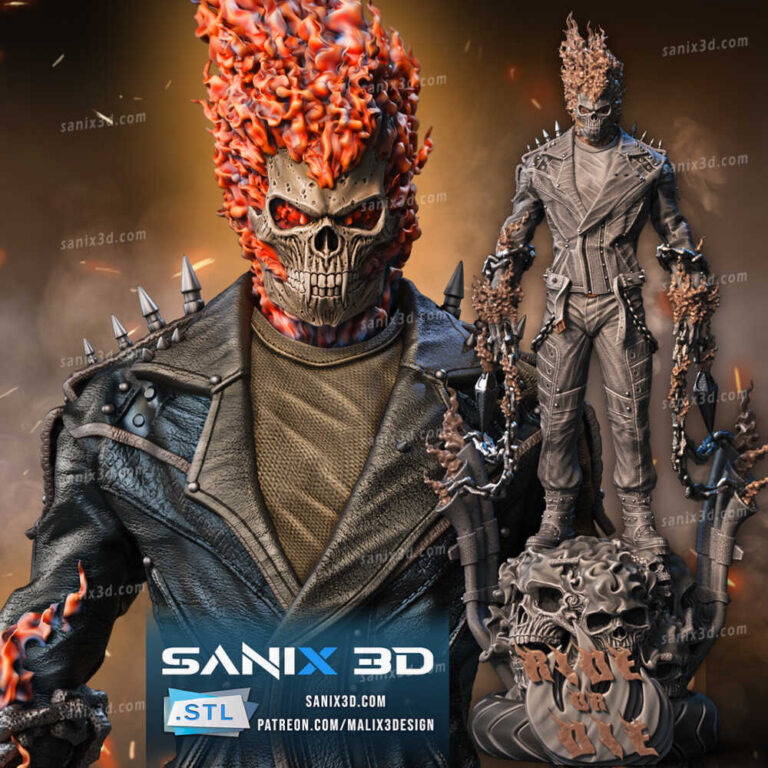 Ghost Rider 3D Model Figure Sanix 3D - Specter3D