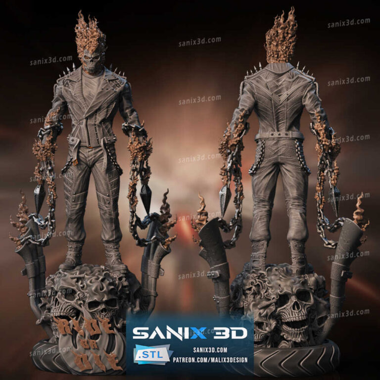 Ghost Rider 3D Model Figure Sanix 3D - Specter3D