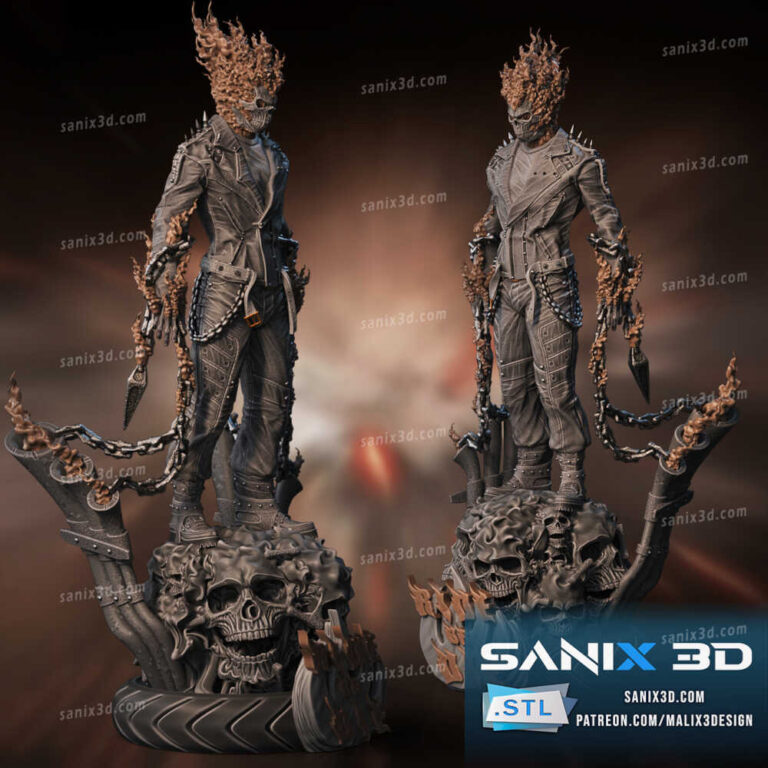 Ghost Rider 3D Model Figure Sanix 3D - Specter3D