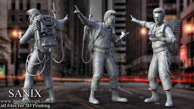 Egon Spengler 3D Model Figure Sanix 3D - Specter3D