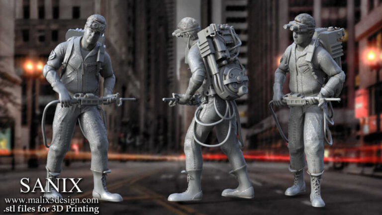 Ray Stantz 3D Model Figure Sanix 3D - Specter3D