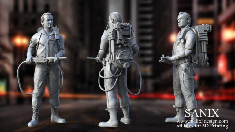 Peter Venkman 3D Model Figure Sanix 3D - Specter3D