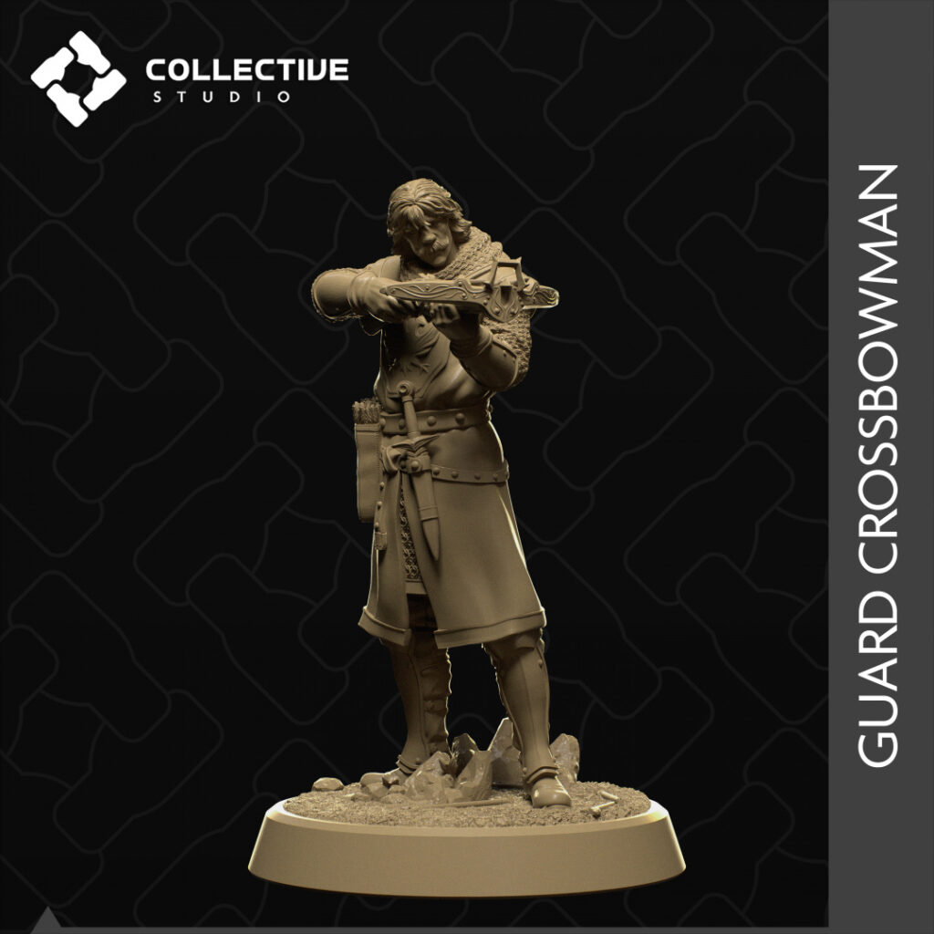 Guard Crossbowman 3D Miniature Collective Studio - Specter3D