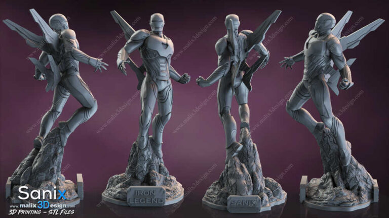 Iron Man 3D Model Figure Sanix 3D - Specter3D