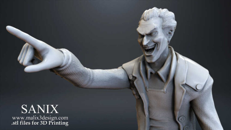 Joker 3D Model Figure Sanix 3D - Specter3D