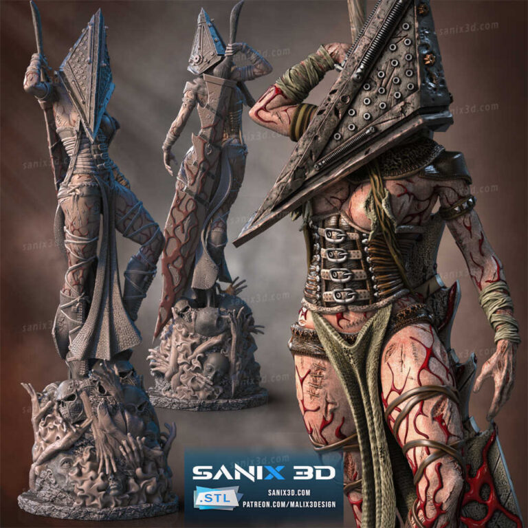 Lady Pyramid Head 3D Model Figure Sanix 3D - Specter3D