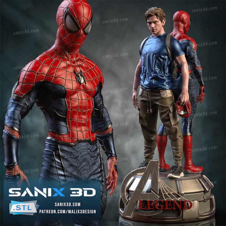 Spiderman Homecoming Diorama 3D Model Figure Sanix 3D - Specter3D