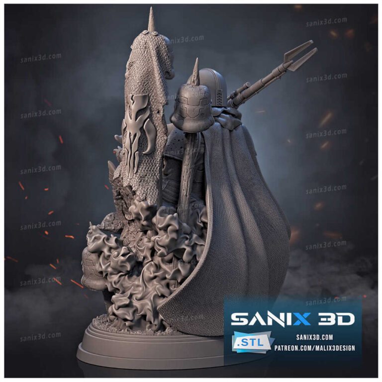 Mandalorian Diorama 3D Model Sanix 3D - Specter3D