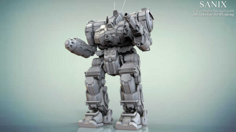Mech Zeus 3D Model Figure Sanix 3D - Specter3D