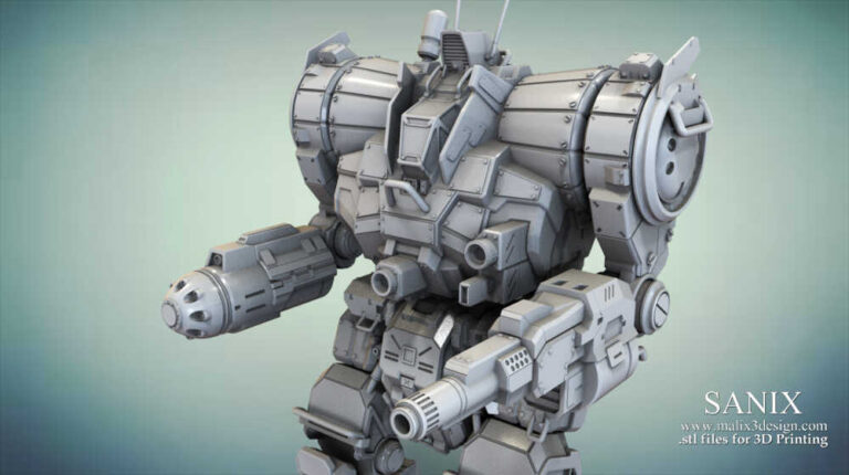 Mech Zeus 3D Model Figure Sanix 3D - Specter3D