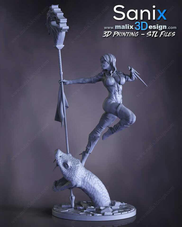 Mileena 3D Model Figure Sanix 3D - Specter3D