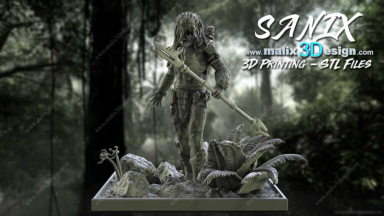 Predator 3D Model Figure Sanix 3D - Specter3D
