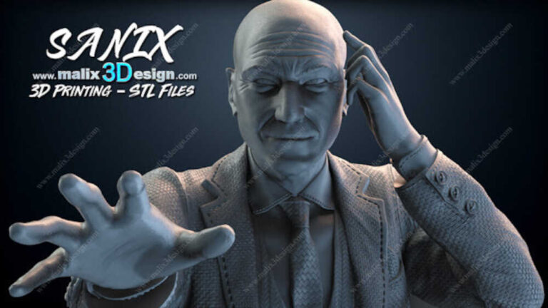 Professor X 3D Model Figure Sanix 3D - Specter3D