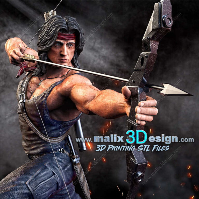 Rambo 3D Model Figure Sanix 3D - Specter3D
