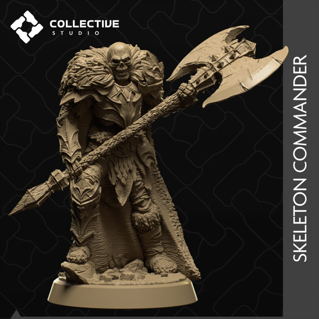 Skeleton Commander 3D Miniature Collective Studio - Specter3D