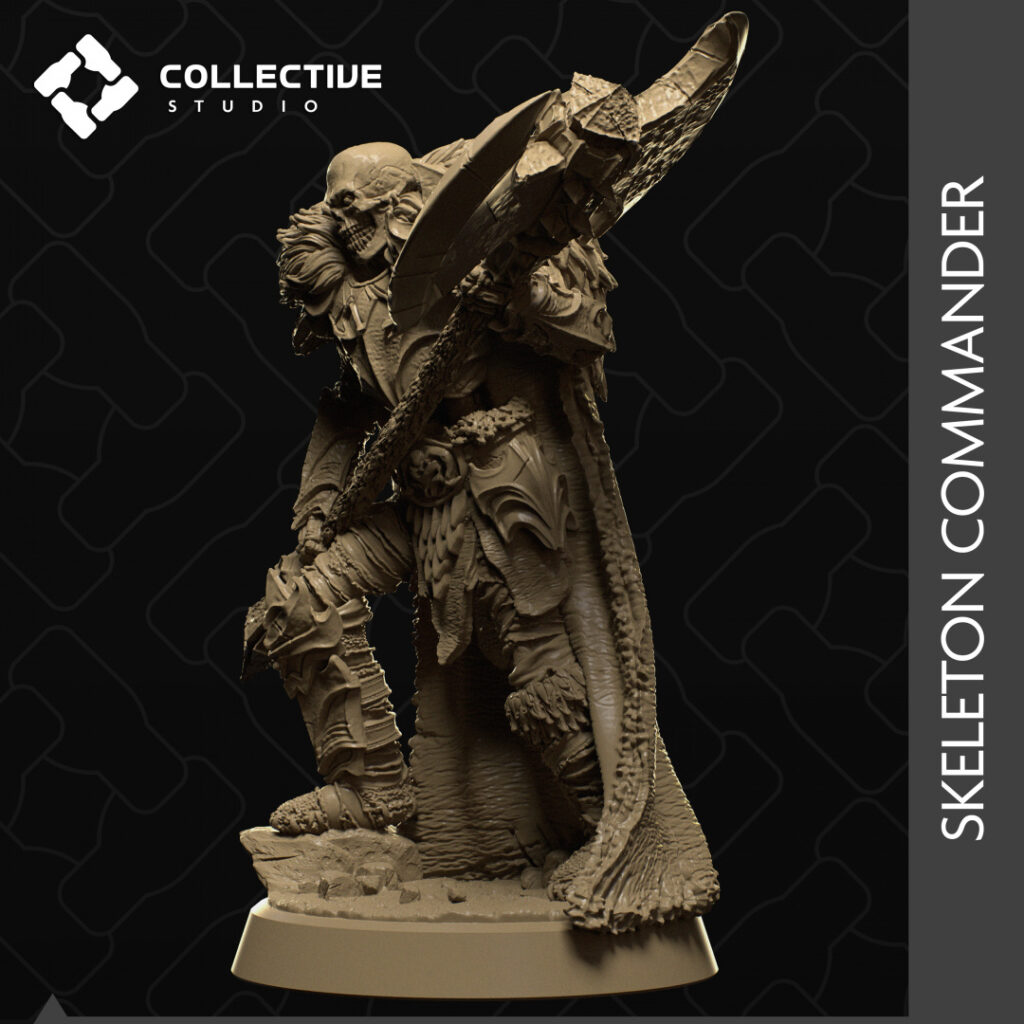 Skeleton Commander 3D Miniature Collective Studio - Specter3D