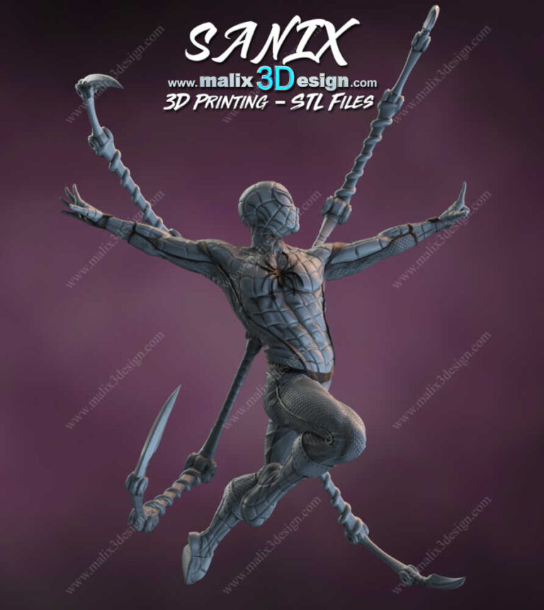Spiderman 3D Model Figure Sanix 3D - Specter3D
