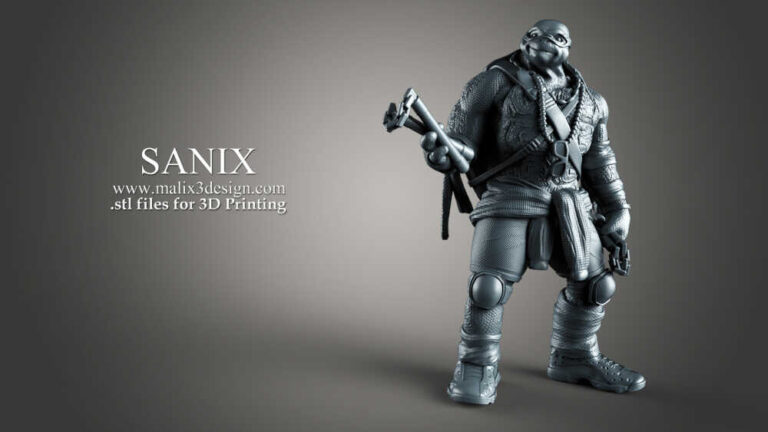 Michelangelo 3D Model Figure Sanix 3D - Specter3D