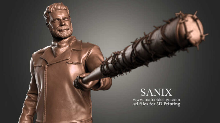Negan 3D Model Figure Sanix 3D - Specter3D