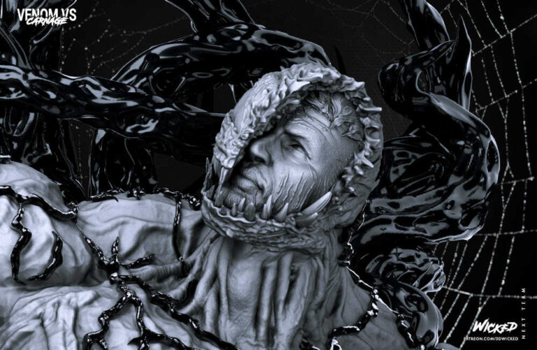 Venom 3D Model Figure Wicked - Specter3D