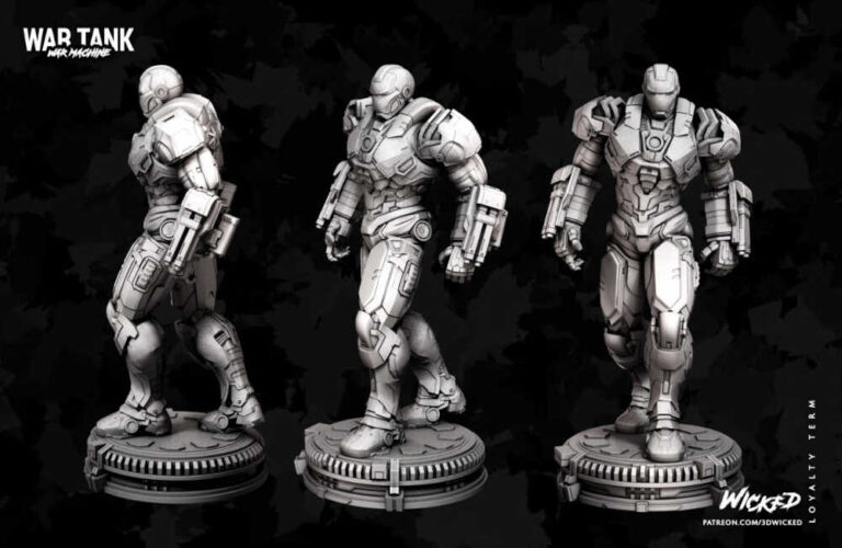 War Machine 3D Model Figure Wicked - Specter3D