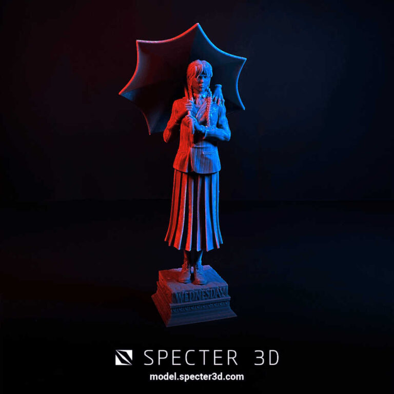 Wednesday 3D Model Figure Sanix 3D - Specter3D
