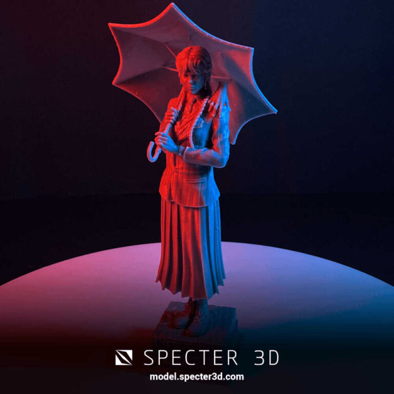 Wednesday 3D Model Figure Sanix 3D - Specter3D