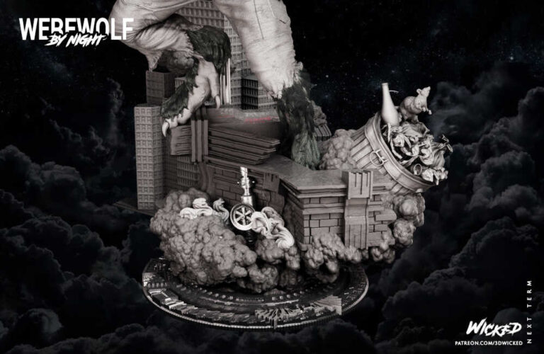 Werewolf 3D Model Figure Wicked - Specter3D