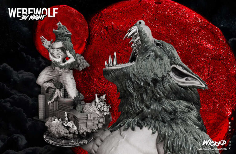 Werewolf 3D Model Figure Wicked - Specter3D