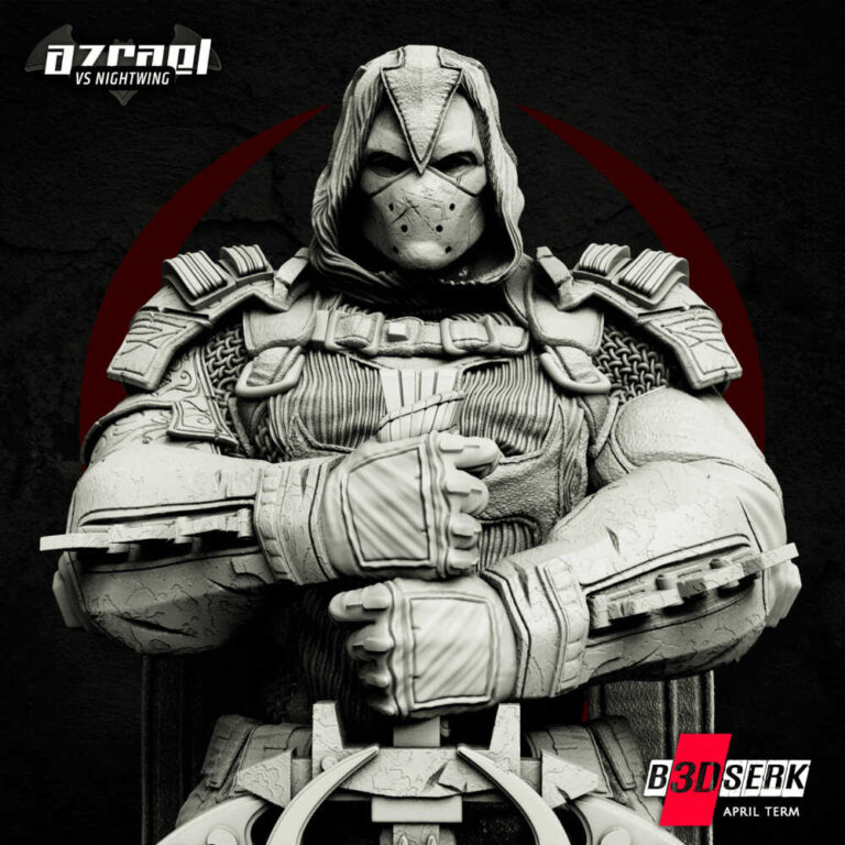 Azrael 3D Model Bust B3dserk - Specter3D