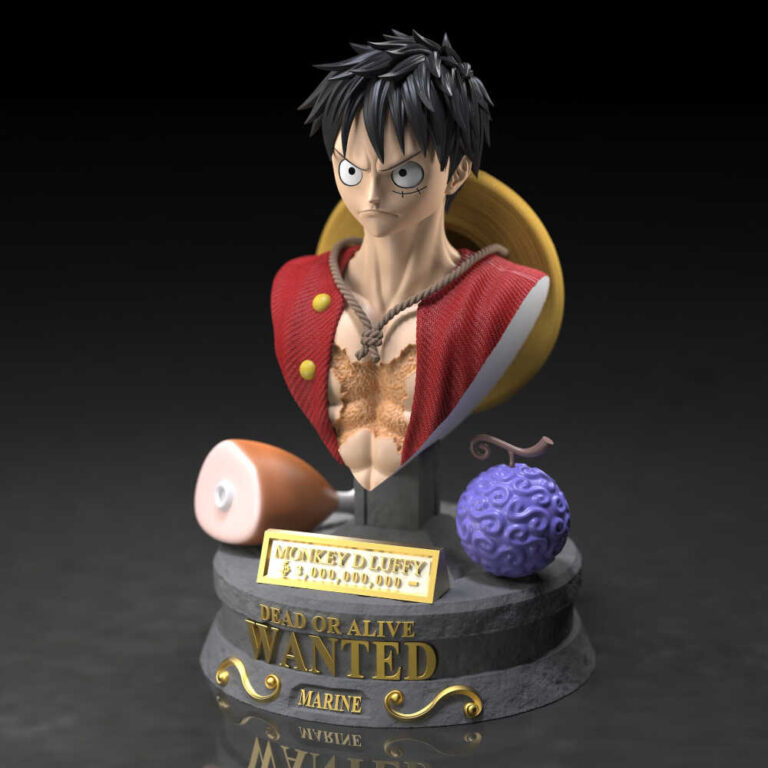 Luffy 3D Model Bust myAnimate - Specter3D