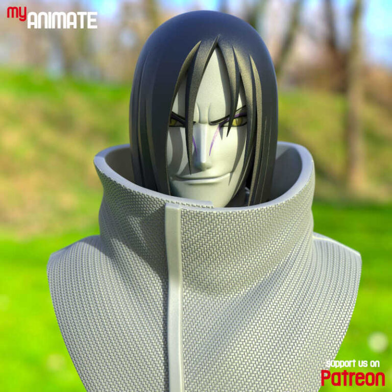 Orochimaru 3D Model Bust myAnimate - Specter3D