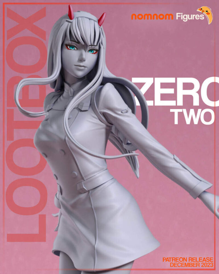 Zero Two 3D Model Figure NomNom - Specter3D